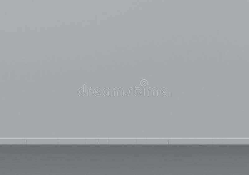 A Grey Empty Interior Room and Floor with Copy Space, 3d Rendering ...