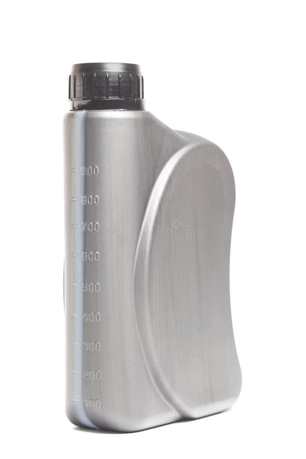 Grey Engine Oil Bottle Isolated on White Stock Image - Image of fuel ...