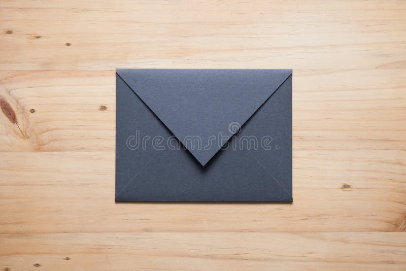 A Grey Envelope on the Wood Desk, Stock Photo - Image of pattern ...