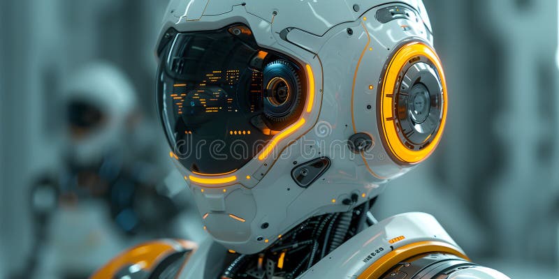 Grey Environment Robot with Advanced Artificial Intelligence - Business ...