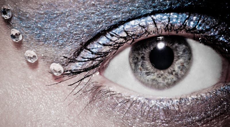 Grey eye stock photo. Image of detail, focus, lens, communicate - 25276808