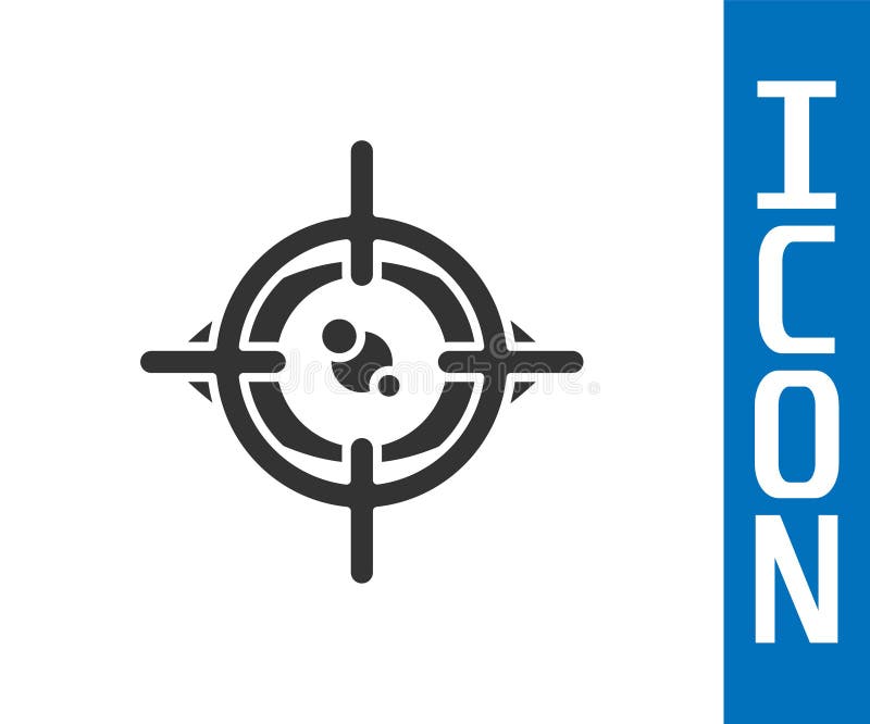 Grey Eye Scan Icon Isolated on White Background. Retinal Scan. Scanning ...