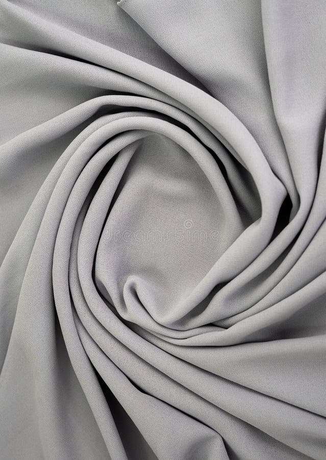 Grey Fabric Texture. Wavy Textile Rippled from Top Point of View Stock ...