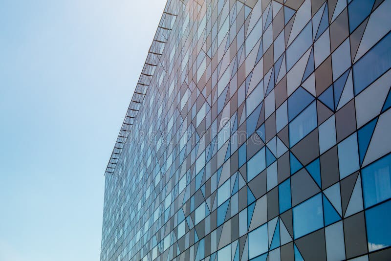 Faceted building stock image. Image of reflection, high - 486691