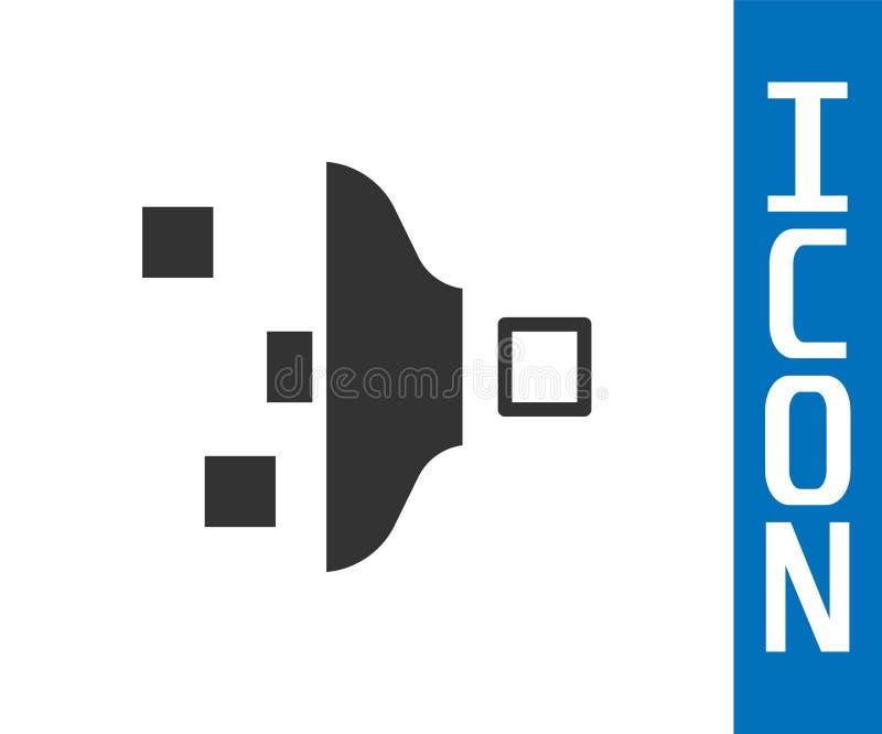 Grey Car Air Filter Icon Isolated Seamless Pattern on Black Background ...