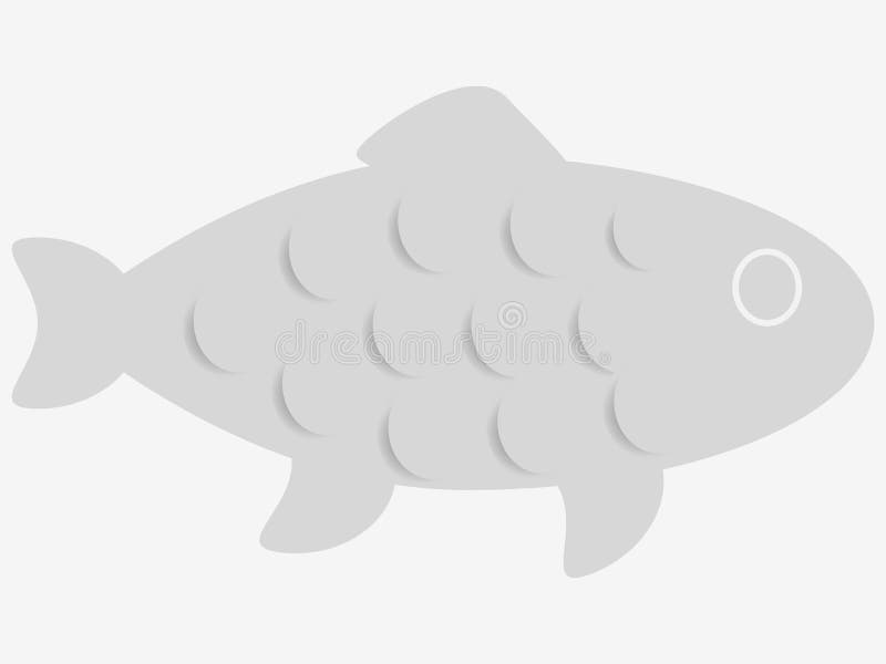 A grey fish swimming stock illustration. Illustration of fauna - 59206858