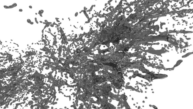 Grey Fluid Flow in Motion. in Slow Motion Stock Footage - Video of ...