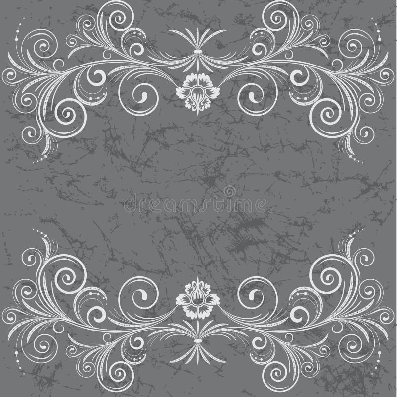 Grey frame stock vector. Illustration of background, vintage - 5311036