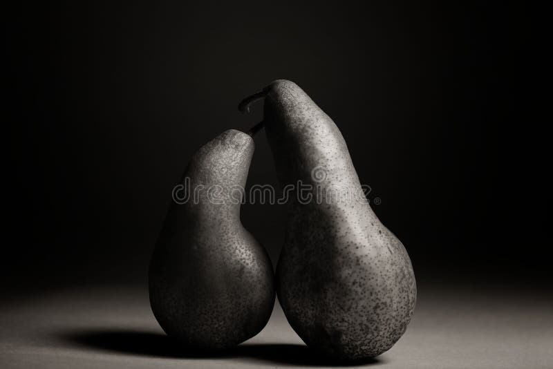 Grey Fruits on a Black Background Stock Photo - Image of juicy, green ...