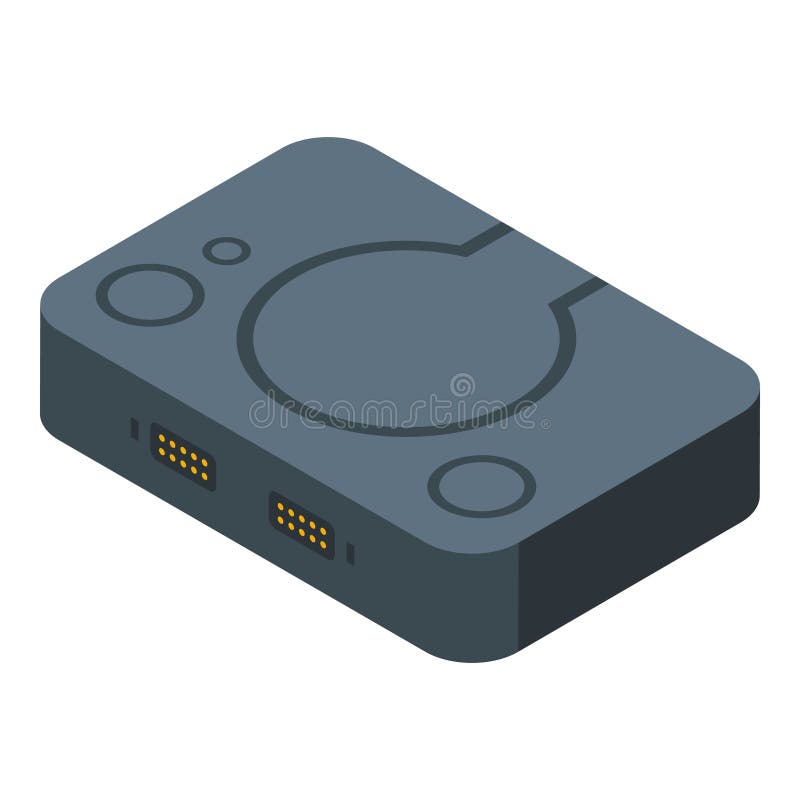 Grey Game Console Device Showing Input Output Ports Stock Illustration ... Grey Game Console Device Showing Input Output Ports Stock Illustration ...