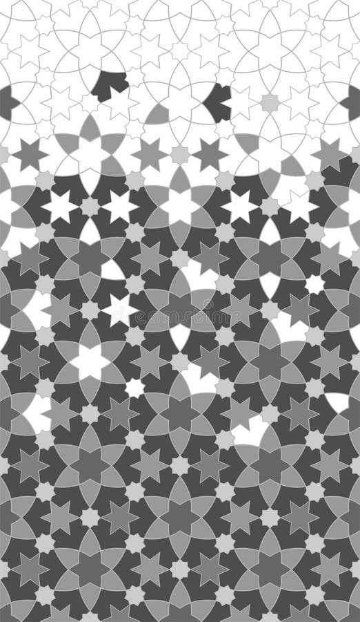 Grey Geometric Halftone Texture with Disintegration. Arabesque Grey ...