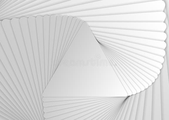 Grey Geometric Paper Twisted Triangles Abstract Tech Background Stock ...