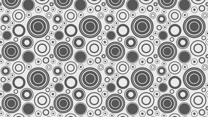 Grey Geometric Random Circles Pattern Vector Illustration Stock Vector ...