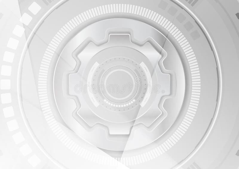 Grey Geometric Technology Background Stock Vector - Illustration of ...