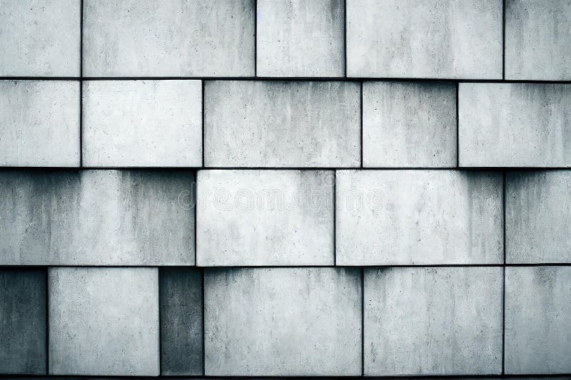 Grey Geometric Wall with Grunge Blocks and Strong Lines on Texture Made ...