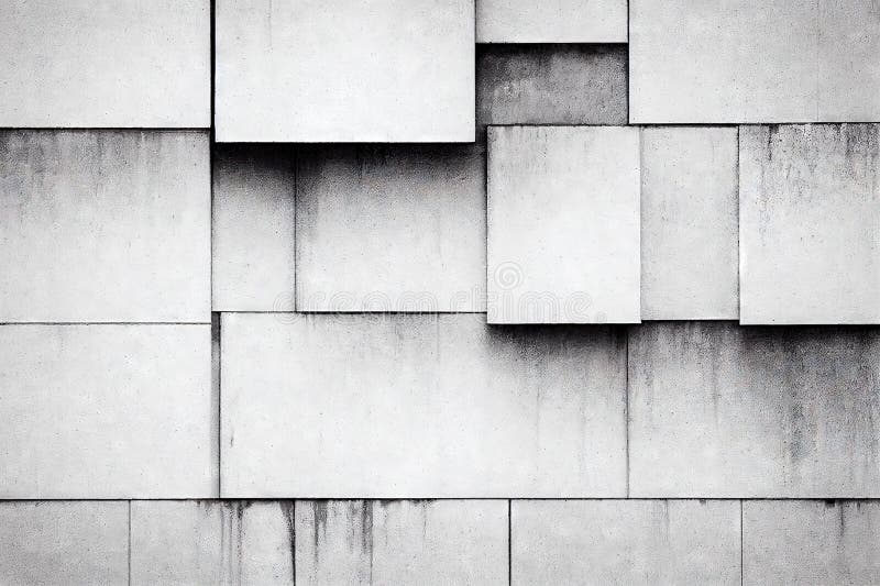 Grey Geometric Wall with Grunge Blocks and Strong Lines on Texture Made ...