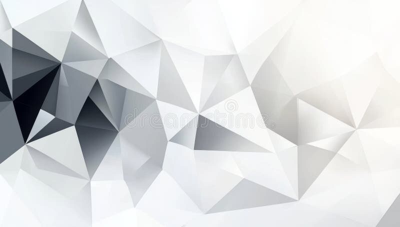 Grey Geometric Wallpaper with White Textures and Polygon Patterns Stock ...
