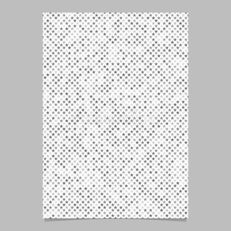 Grey Star Shape Pattern Background Brochure Template Design Stock ...