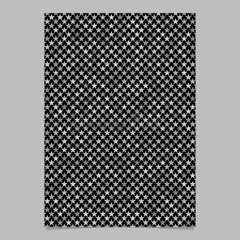 Grey Star Shape Pattern Background Brochure Template Design Stock ...
