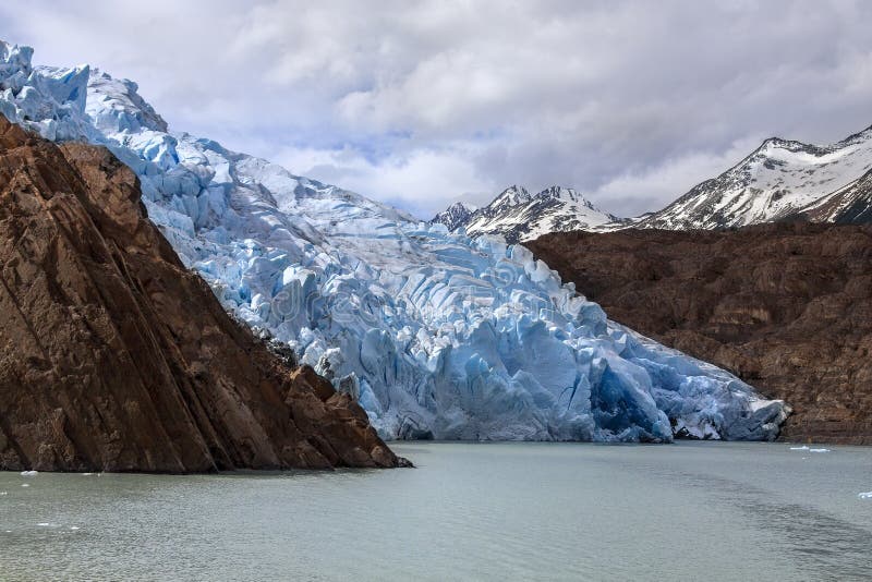 Geleira Cinzenta - Patagonia No Chile Foto de Stock - Imagem de américa ...