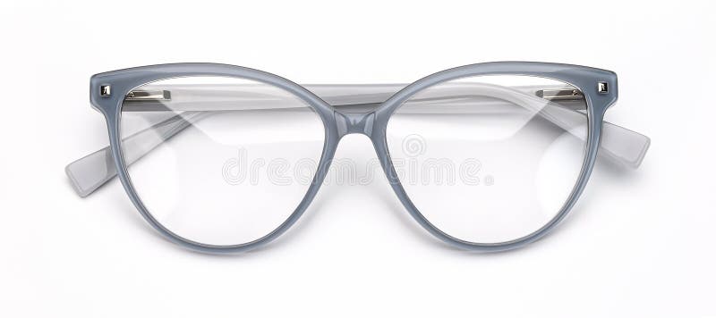 Female Glasses Top View Isolated on White Background Stock Image ...