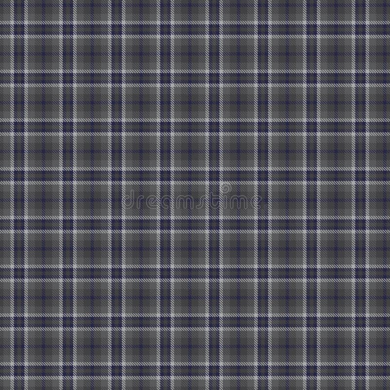 Grey Glen Plaid Textured Seamless Pattern Stock Vector - Illustration ...