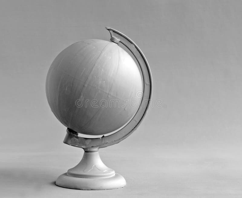 Grey globe stock image. Image of blank, world, earth - 37260397