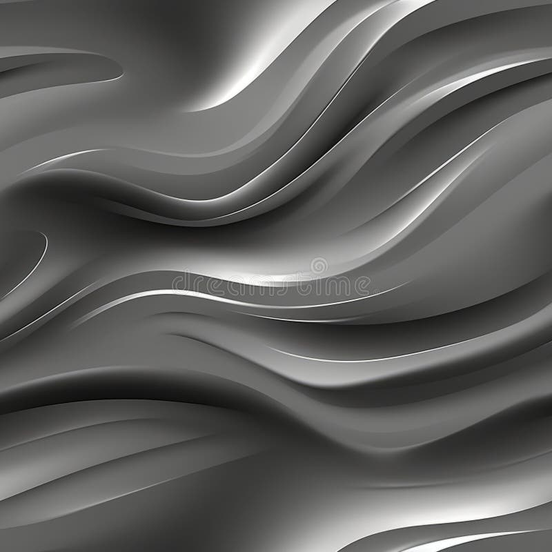 Grey Glossy Surface Creative Abstract Photorealistic Texture. Stock ...