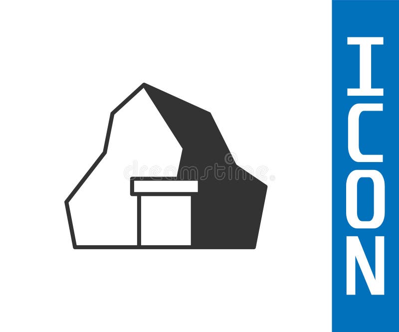 Mine Icon Vector Sign And Symbol Isolated On White Background, Mine ...