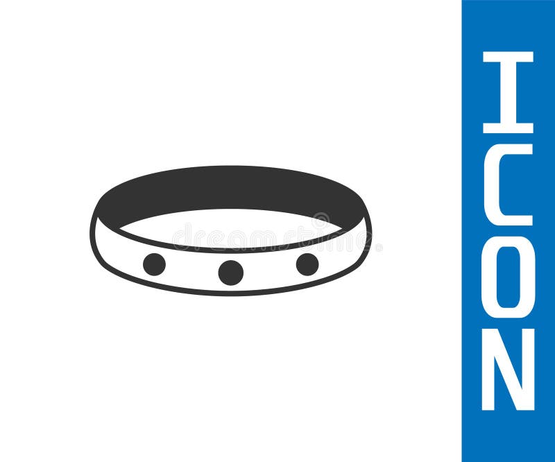 Grey Gold Ring Icon Isolated on White Background. Vector Stock Vector ...