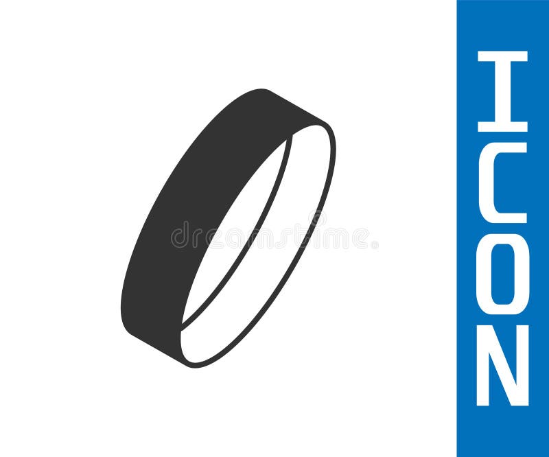 Grey Gold Ring Icon Isolated on White Background. Vector Stock Vector ...