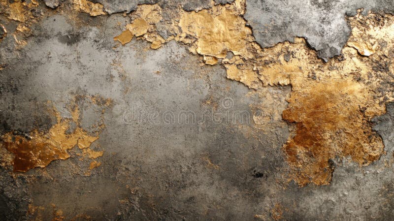 Grey and Gold Textured Wall Background Stock Illustration ...