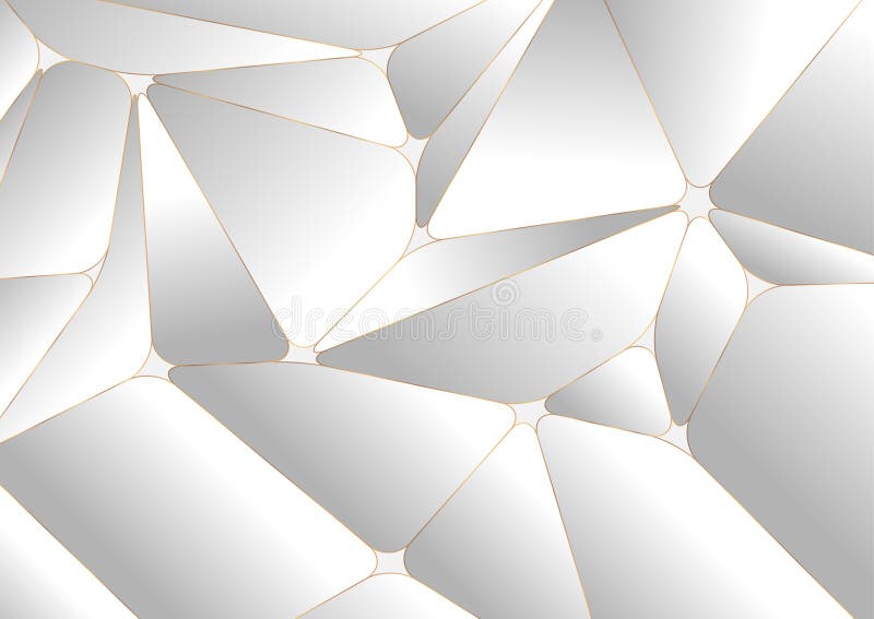 Grey and Golden Tech Abstract Low Poly Background Stock Vector ...