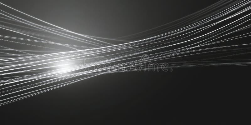 A Grey Gradient Background with Thin, Glowing Neon Lines Cutting ...