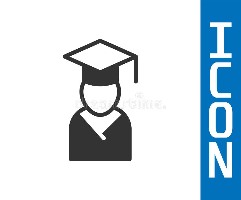 Graduate Symbol Grey Stock Illustrations – 728 Graduate Symbol Grey ...