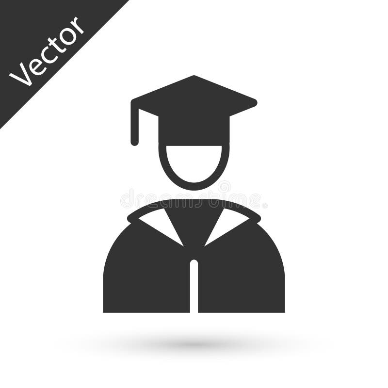 Graduate Symbol Grey Stock Illustrations – 728 Graduate Symbol Grey ...