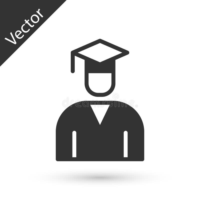 Graduate Symbol Grey Stock Illustrations – 728 Graduate Symbol Grey ...
