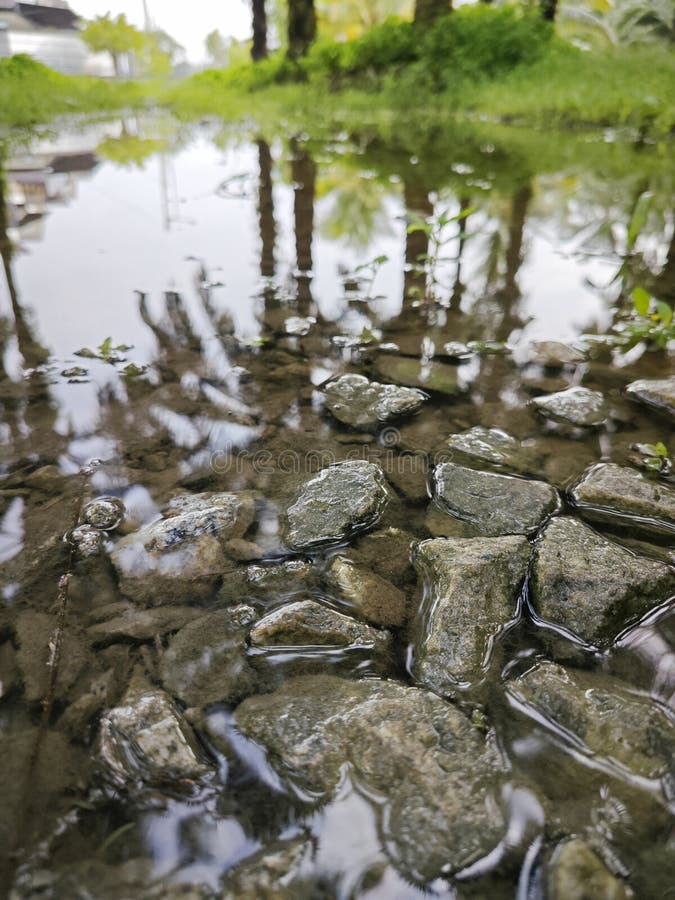 Grey Granite Rocks by the River Bed. Stock Image - Image of backdrop ...