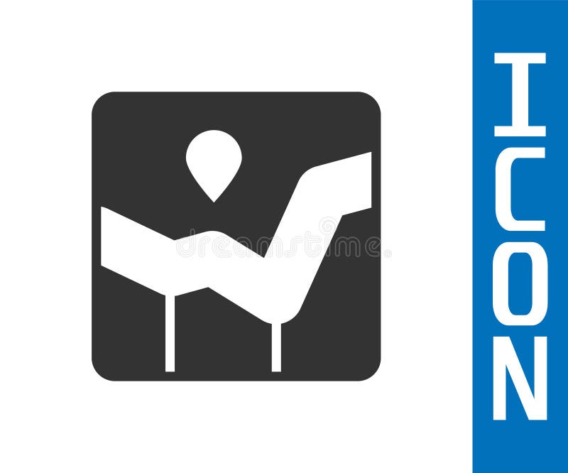 Grey Graph, Chart, Diagram, Infographic Icon Isolated on White ...