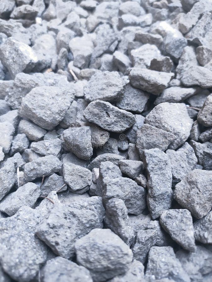 Grey gravel split stock image. Image of monochrome, stones - 229946831