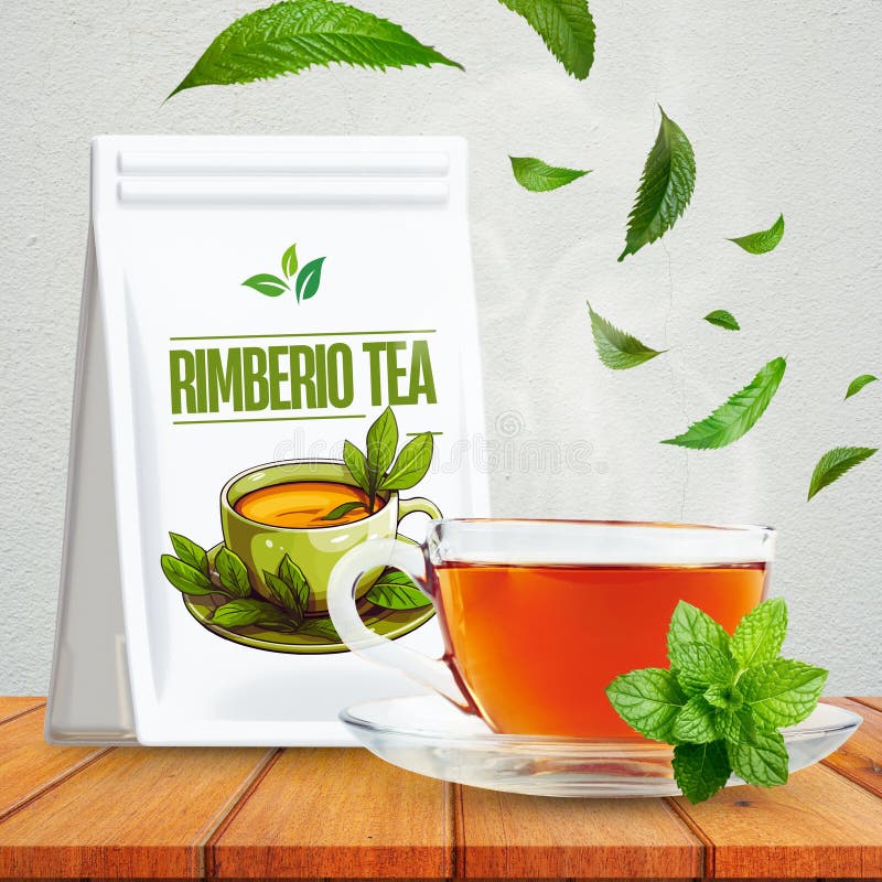 Grey Green 3D Animated Tea Packaging Mockup Instagram Post 1 Stock ...