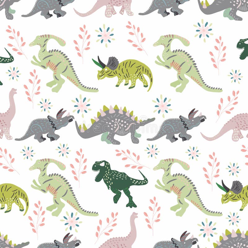 Cute Grey Triceratops. Kids Design. Stock Vector - Illustration of ...