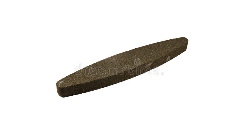 Grey Grindstone Isolated on White Background Stock Photo - Image of ...