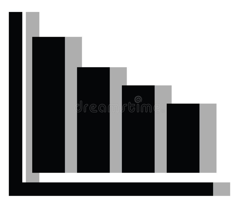 Grey growth chart, icon stock vector. Illustration of index - 259790282