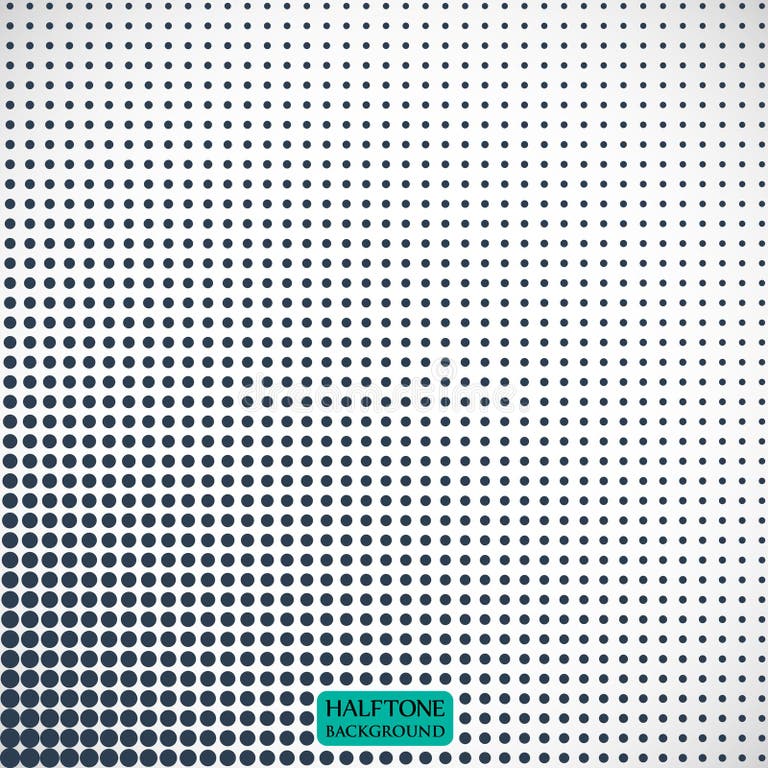 Grey Halftone Dots Texture Pattern for Comics Design Stock Vector ...