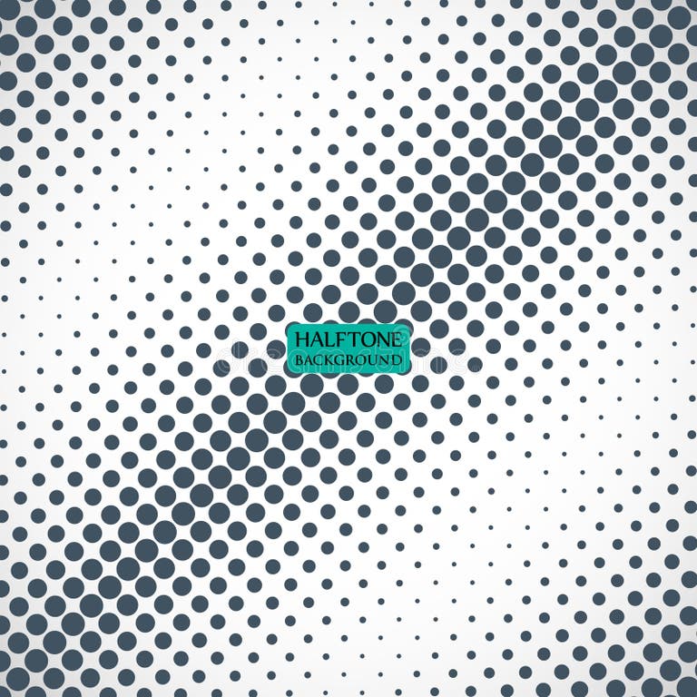 Grey Halftone Dots Texture Pattern for Comics Design Stock Vector ...