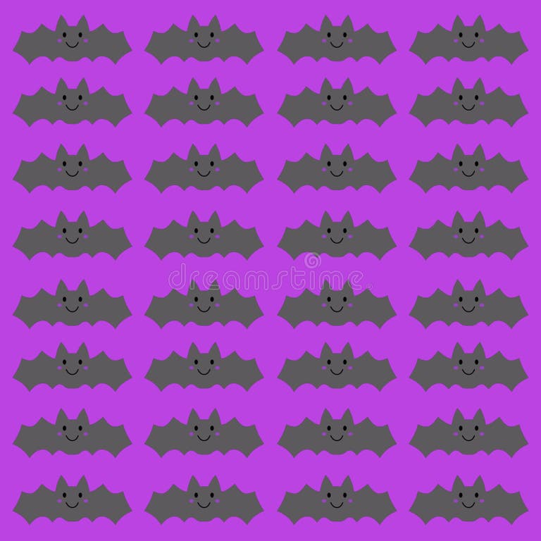 Grey Halloween Bats on Purple Design Pattern Texture Stock Vector ...