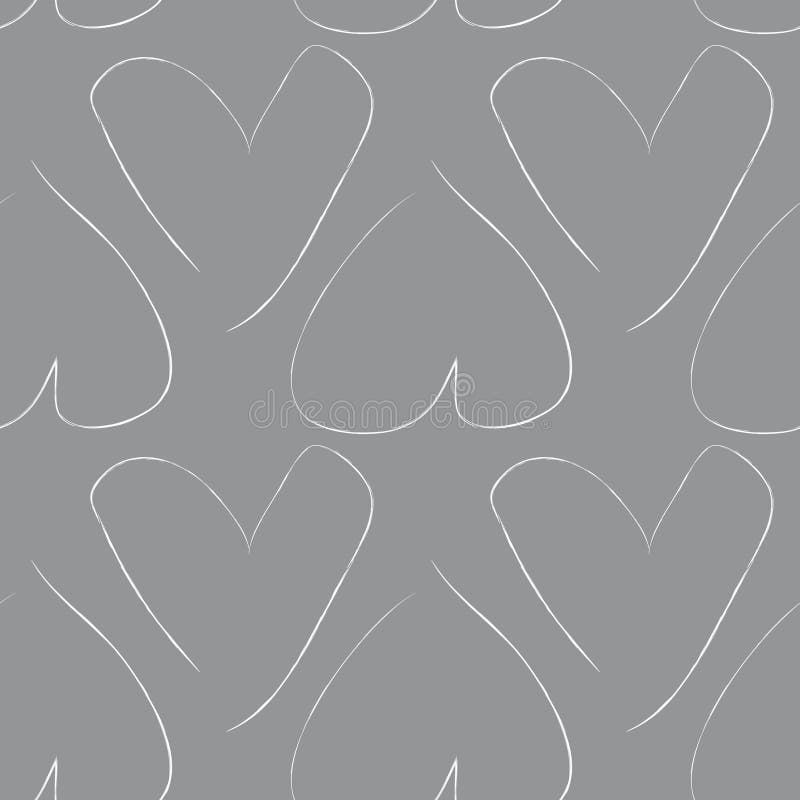 Grey Heart Background,Heart Bokeh Background, Stock Illustration ...