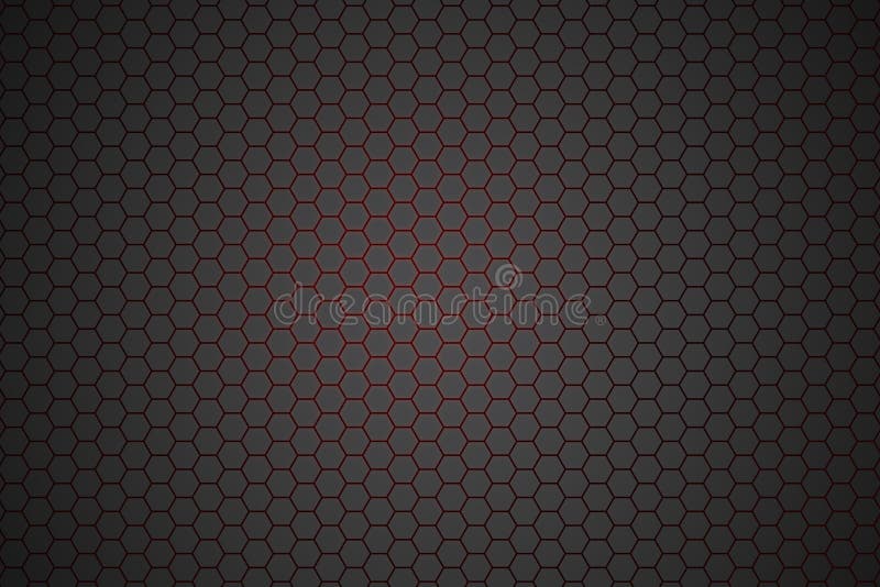Grey Hex Textured Background Stock Illustration - Illustration of ...