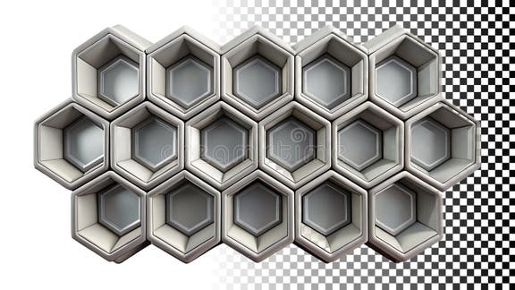 Grey Hexagon Tile Pattern, Geometric Texture, Modern Design ...